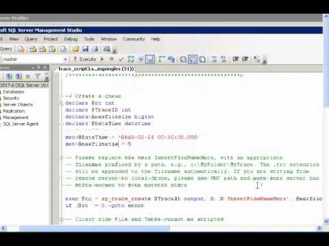 SQL Server Profiler - Trace Automation - YouTube