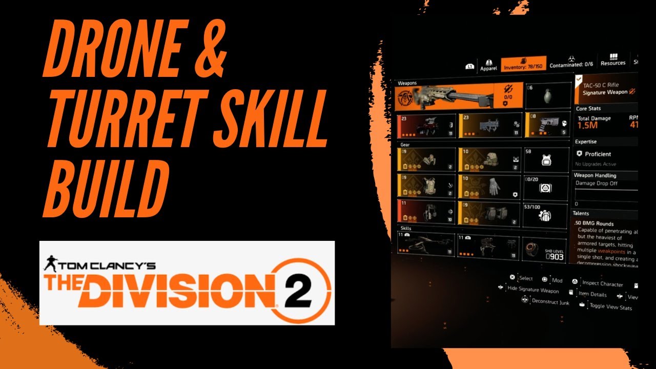 The Division 2 Drone & Turret Skill Build - YouTube