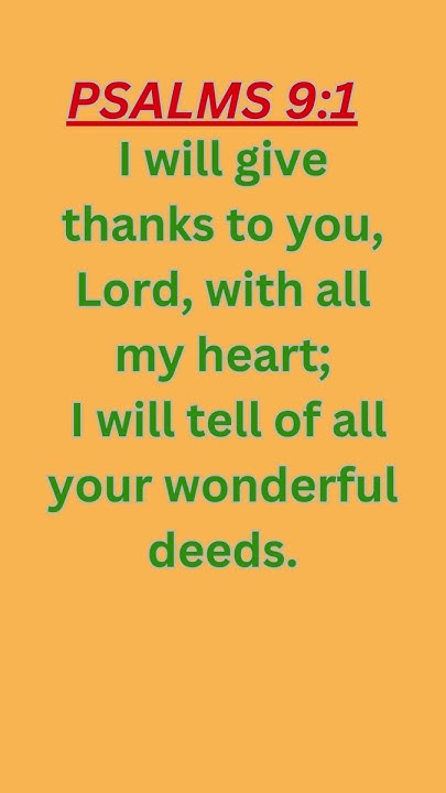 I will give thanks to you, Lord, with all my heart #youtubeshorts # ...