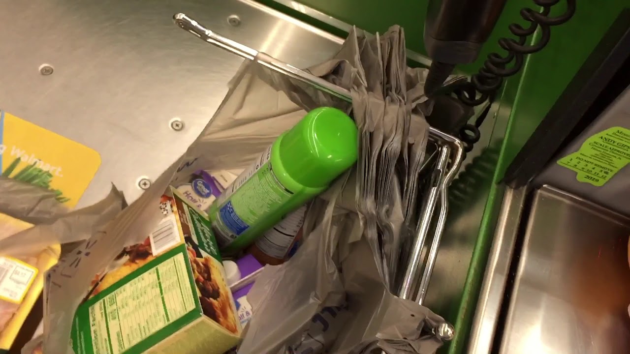 Self checkout at Walmart - YouTube
