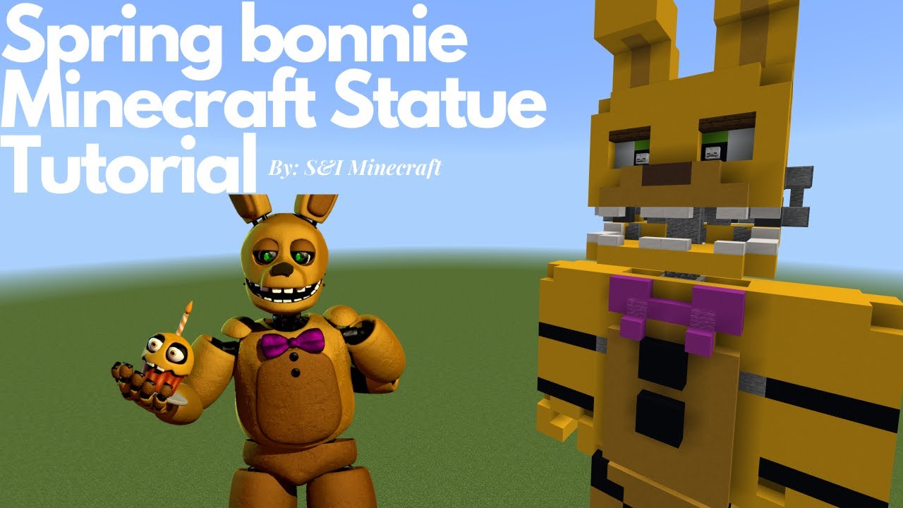 Spring Bonnie Minecraft Statue Tutorial (FNaF) - YouTube