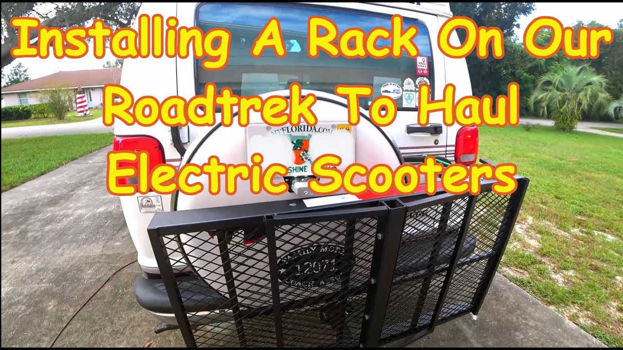 Electric Scooter Rack For A Roadtrek - YouTube
