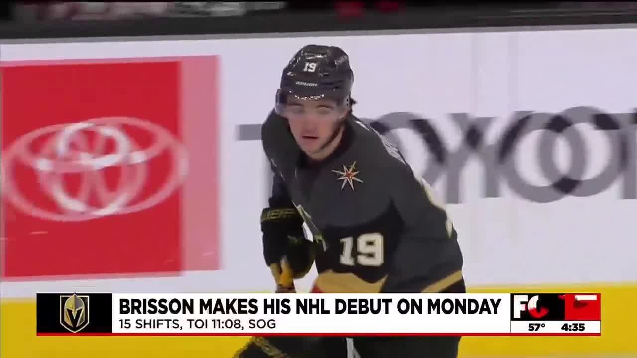 Brisson made his NHL debut on Monday - YouTube