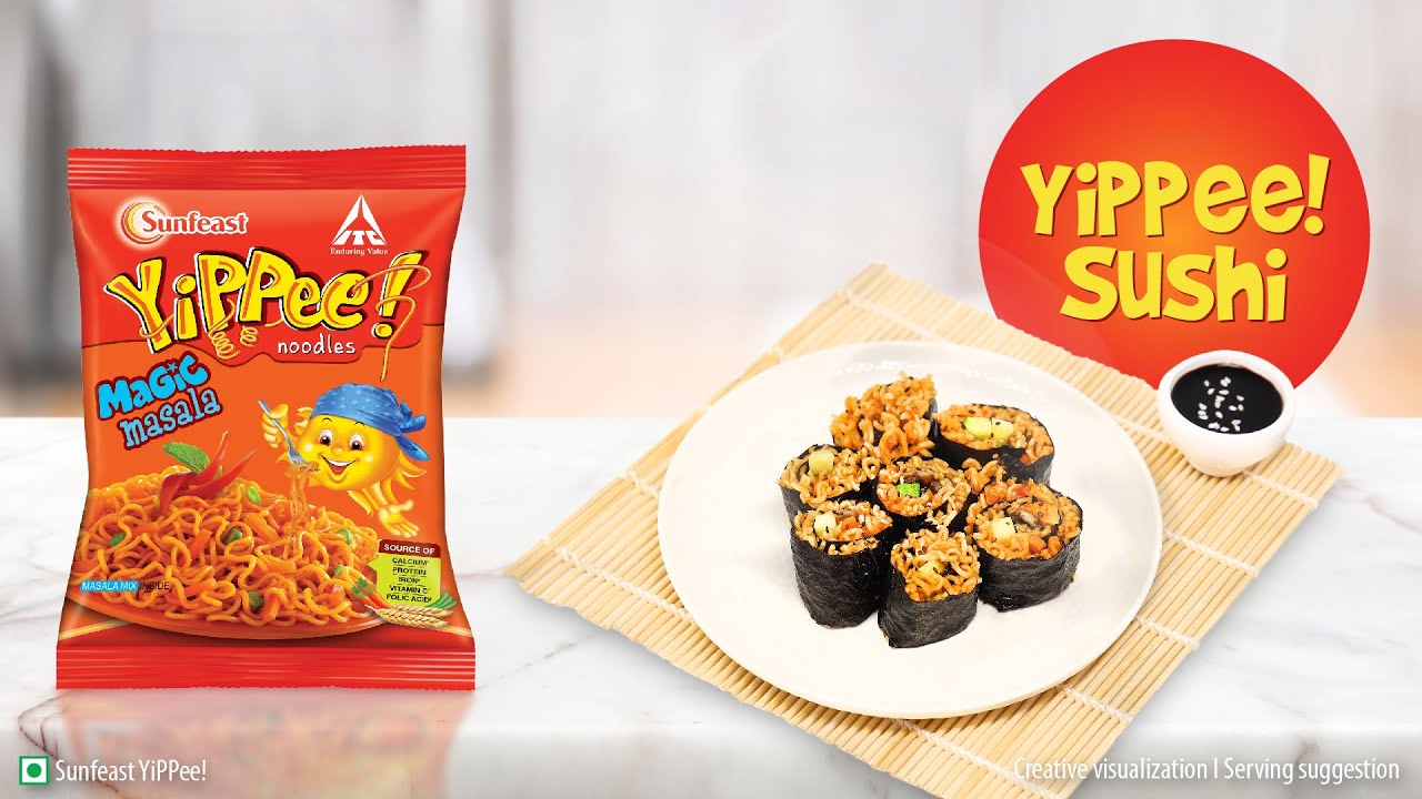 Sushi Recipe - Yippee Instant Noodles Recipe | Sunfeast YiPPee! - YouTube