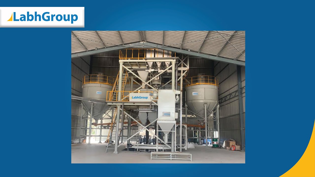 Tile Adhesive Manufacturing Plant | Labh Group - YouTube