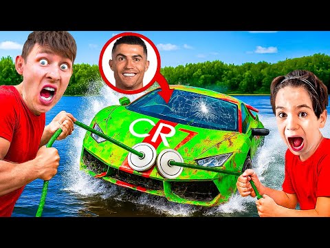 Wir ZIEHEN RONALDOS VERSUNKENEN Lamborghini aus dem WASSER!😱