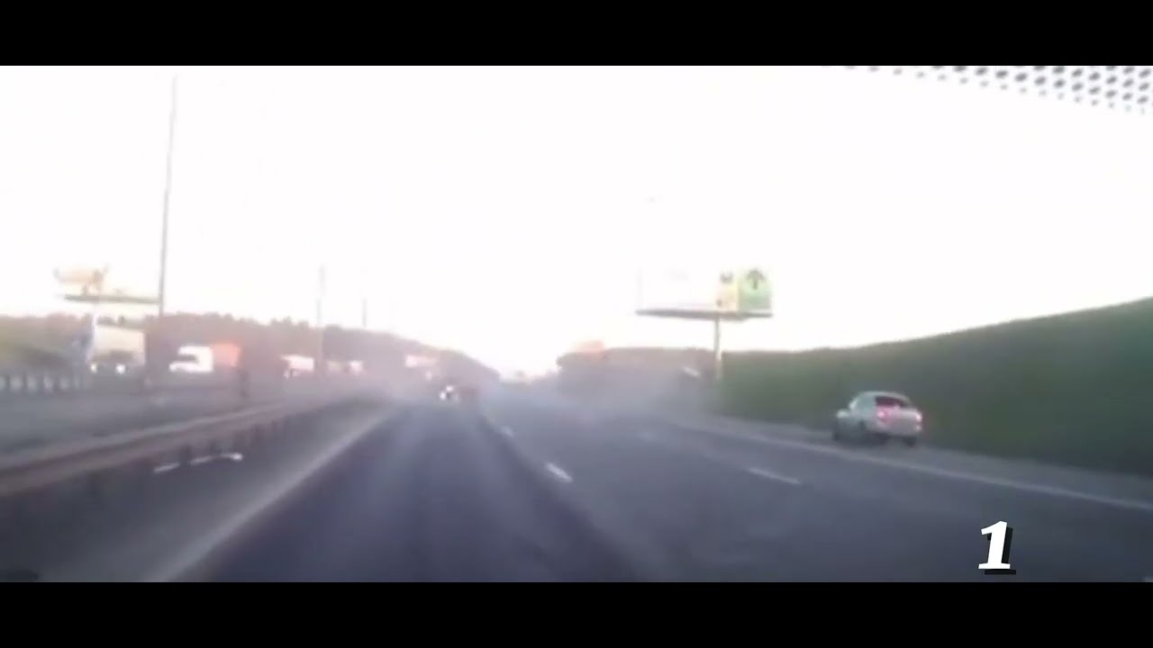 Speeding car causes a car to flip over - YouTube