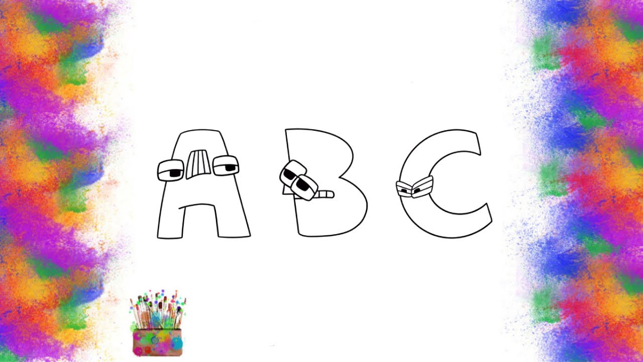 Alphabet Lore / Coloring A B C / Drawing Alphabet - YouTube