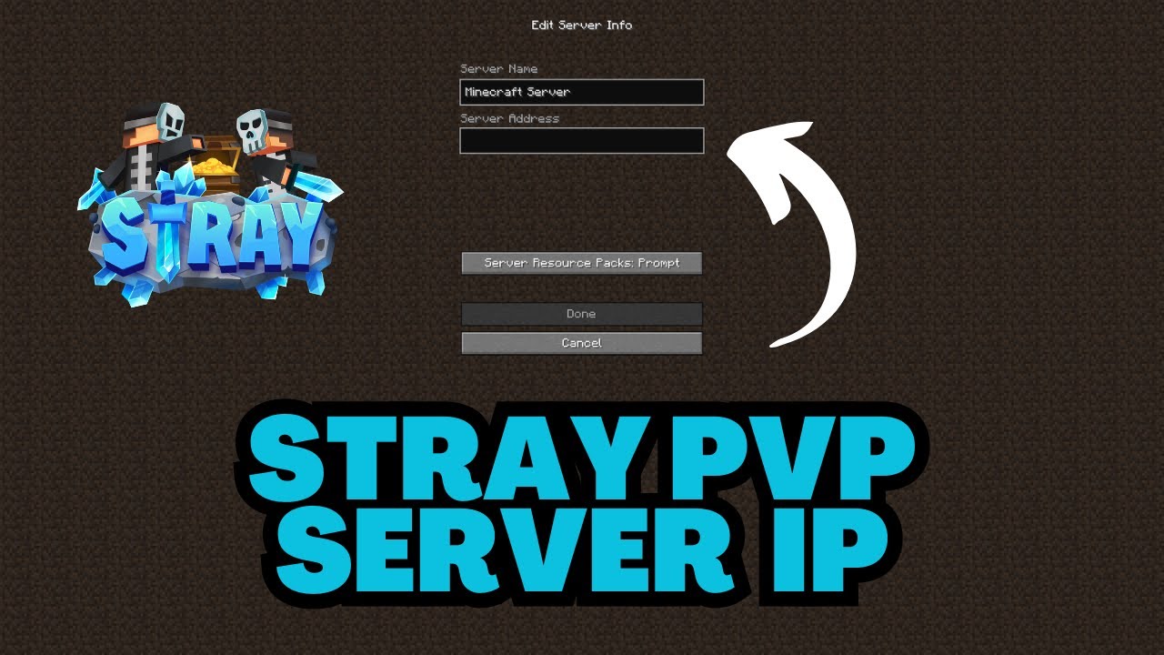 How to Join Minecraft Stray PvP Server IP - YouTube
