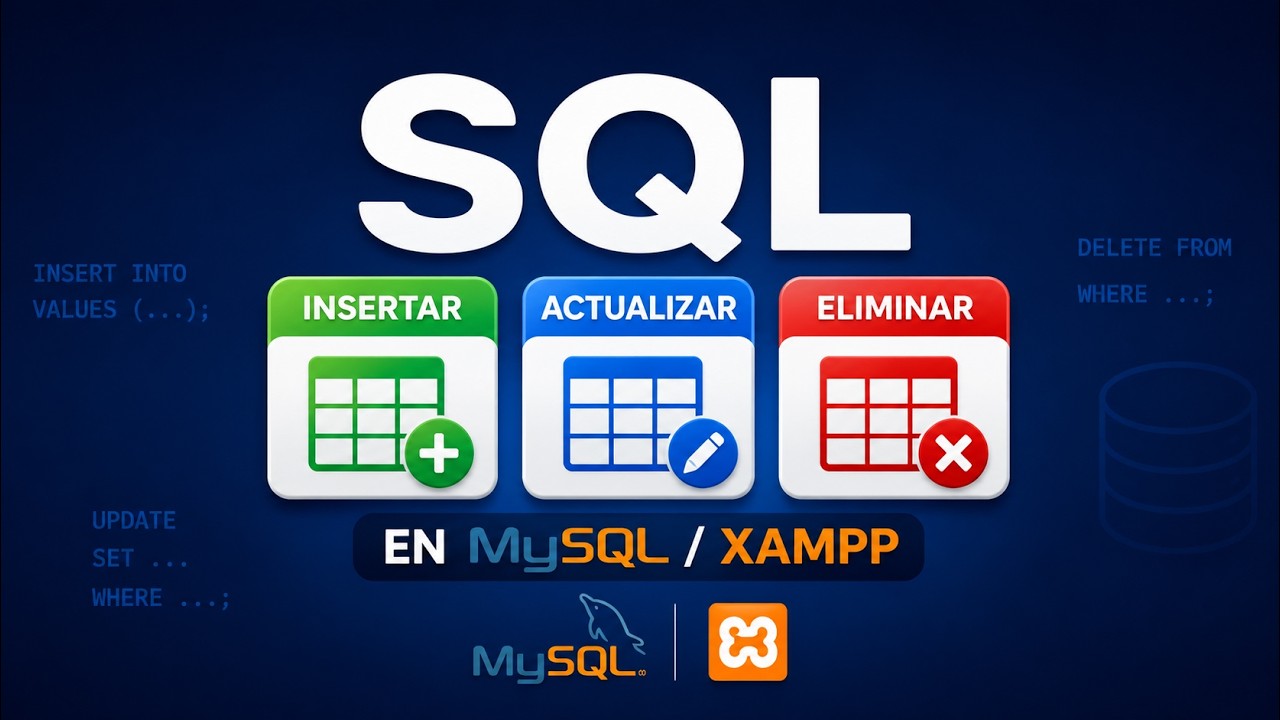SQL Fácil: INSERTAR 📝 ACTUALIZAR 🔄 ELIMINAR Datos paso a paso - YouTube