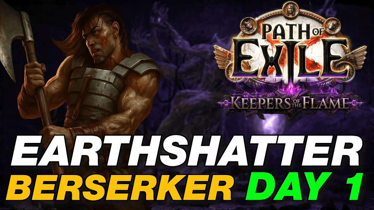 [POE 3.27] Earthshatter Berserker Day 1 Build Update 🔥 Path of Exile ...