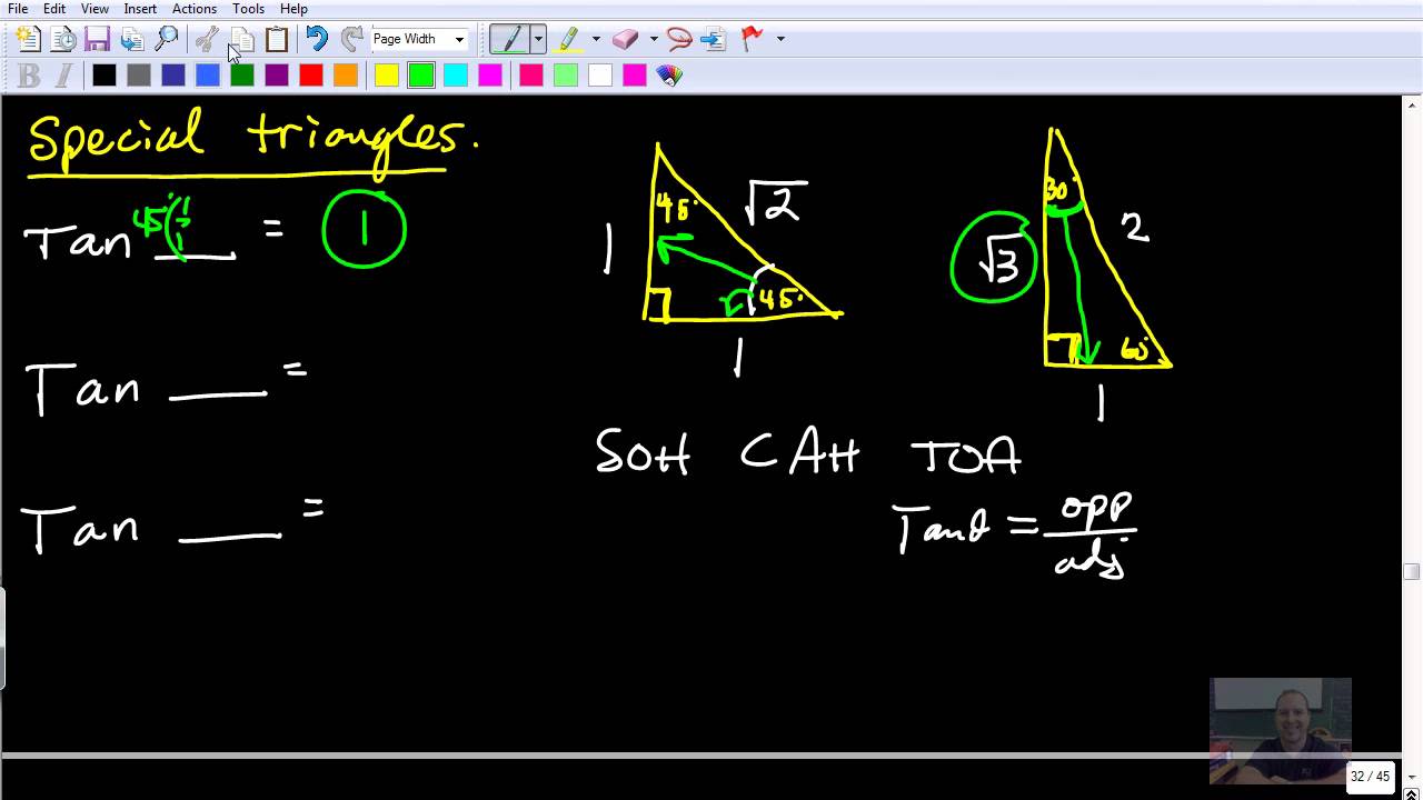 PC 30 5 3 #2of2 Graphing Tangent function - YouTube