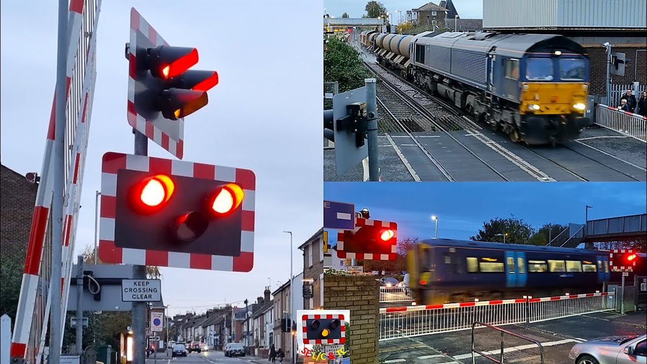 Rainham Level Crossing, Medway (Kent) - YouTube
