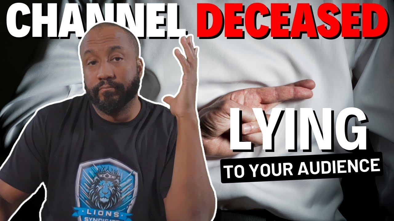How Lying To Your Audience EQUALS YouTube Channel DEATH - YouTube