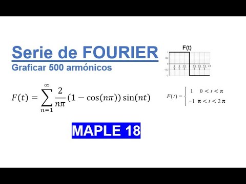 MAPLE - Graficar una Serie de Fourier con 500 armónicos - YouTube