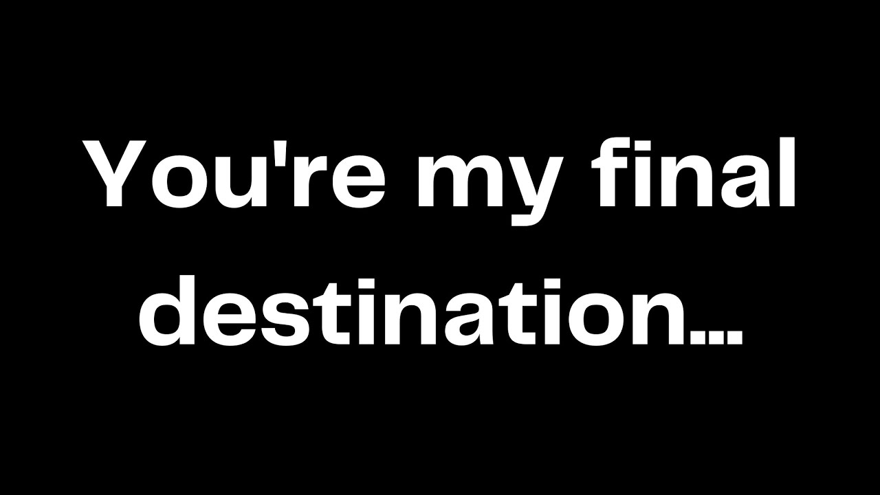 You're my final destination... - YouTube