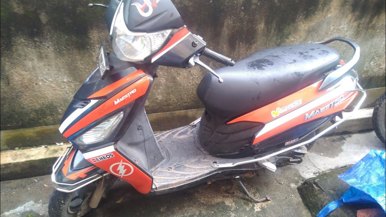 Simple modified maestro edge 110 scooty - YouTube