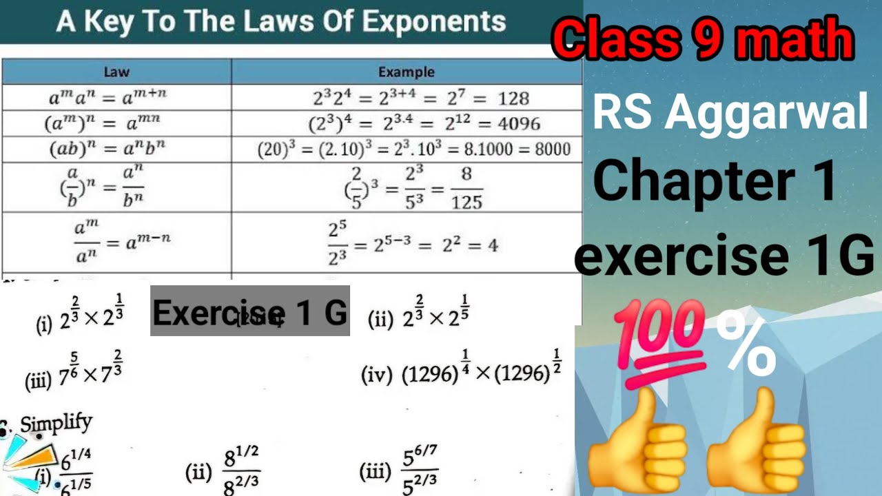 class 9 exercise 1G | rs aggarwal math |number systems@mathstrick2023 ...