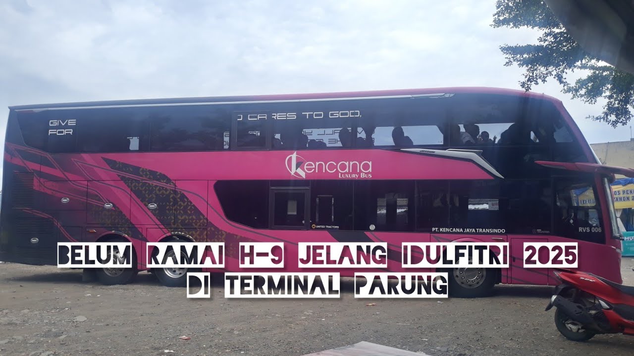 Belum Terjadi Lonjakan Penumpang di Terminal Parung Bogor l H-9 l - YouTube