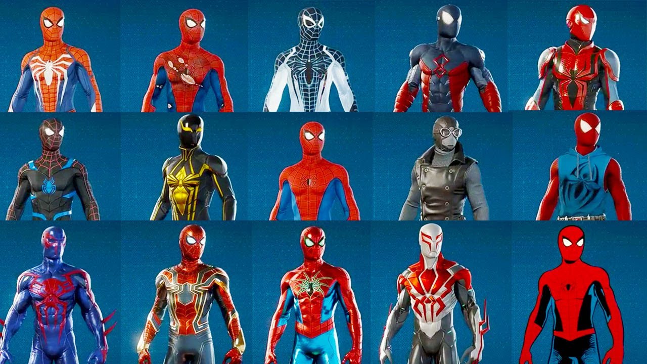 Marvel's Spider Man Remastered All Suits - YouTube