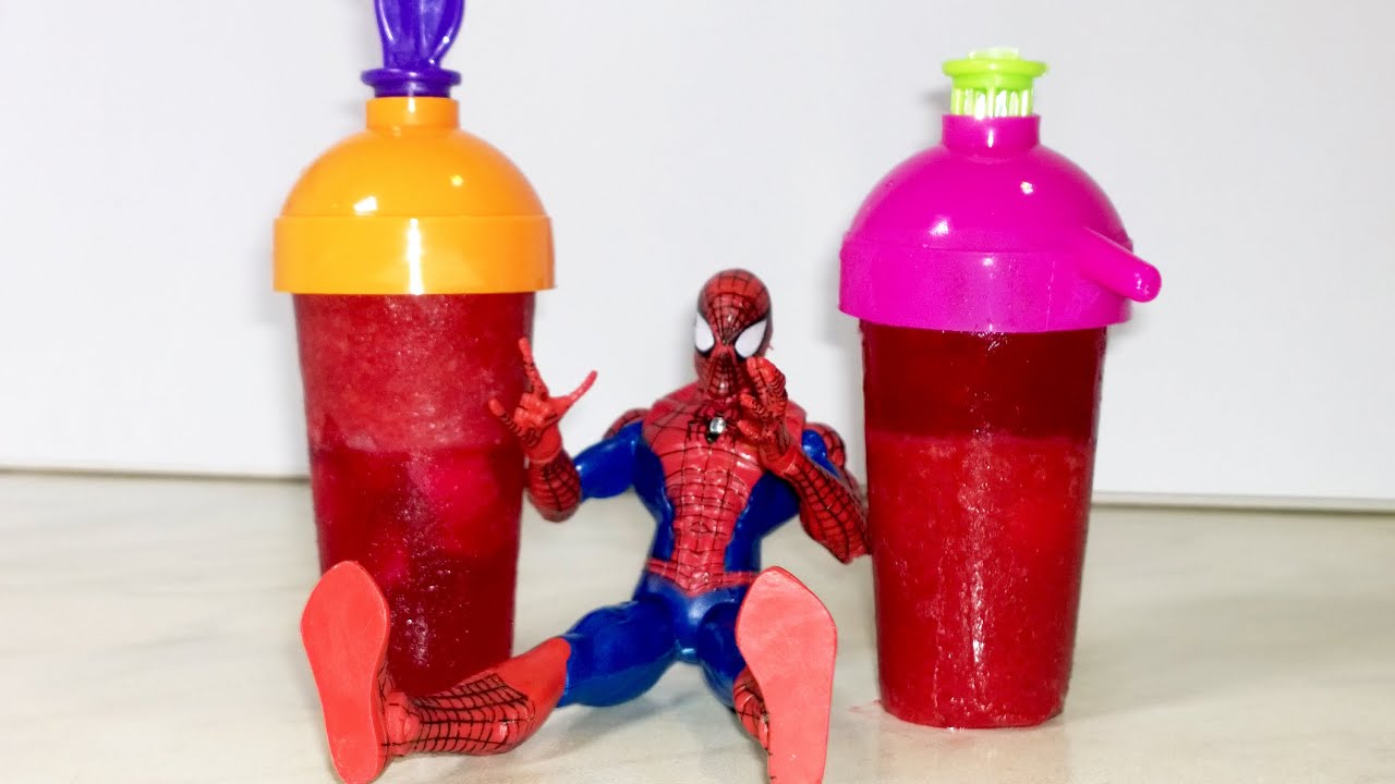 How to Make Spider Man Ice Popsicles with Strawberry and JELLO-ice ...