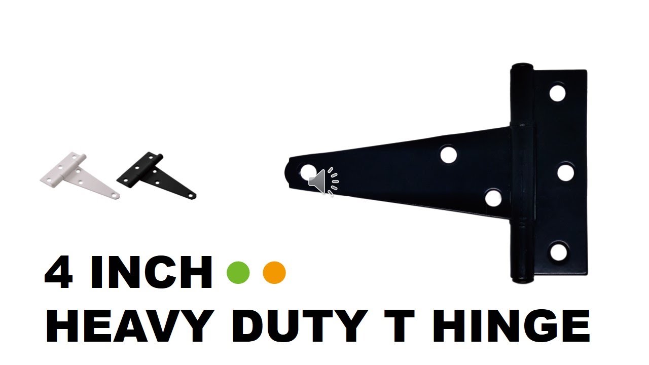 Heavy Duty T Hinge , 4 inch , Stable and Durable | HOWTOOL Hardware ...