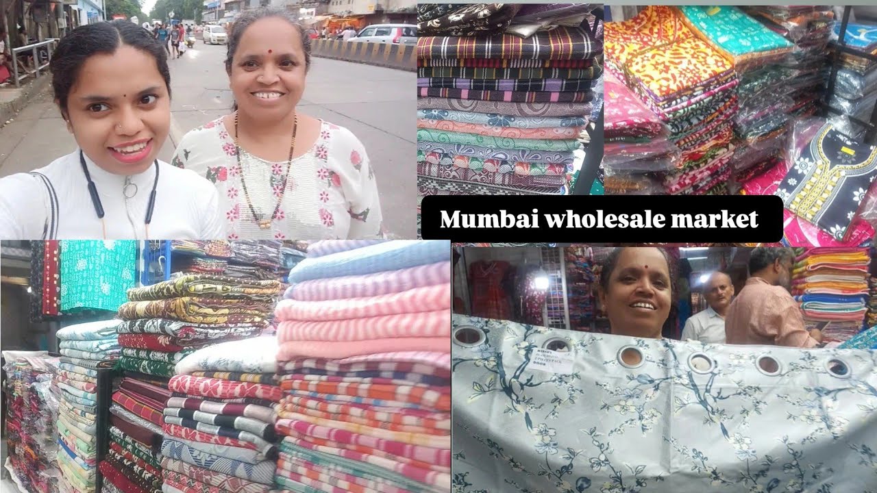 Dadar Janta Market | Mumbai Wholesale Market | Curtains | Bedsheet ...