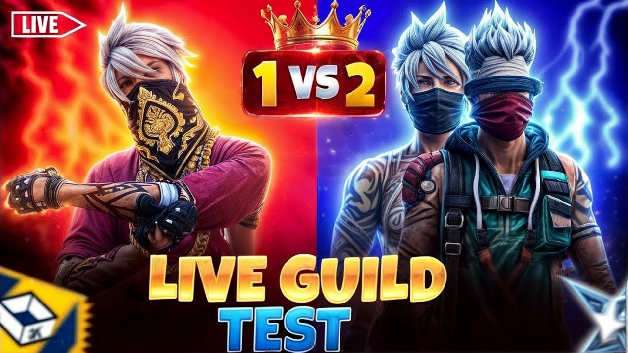 FREE FIRE LIVE CUSTOM ROOMS GIVEAWAY 🎁 | FF LIVE GUILD TESTING IN ...