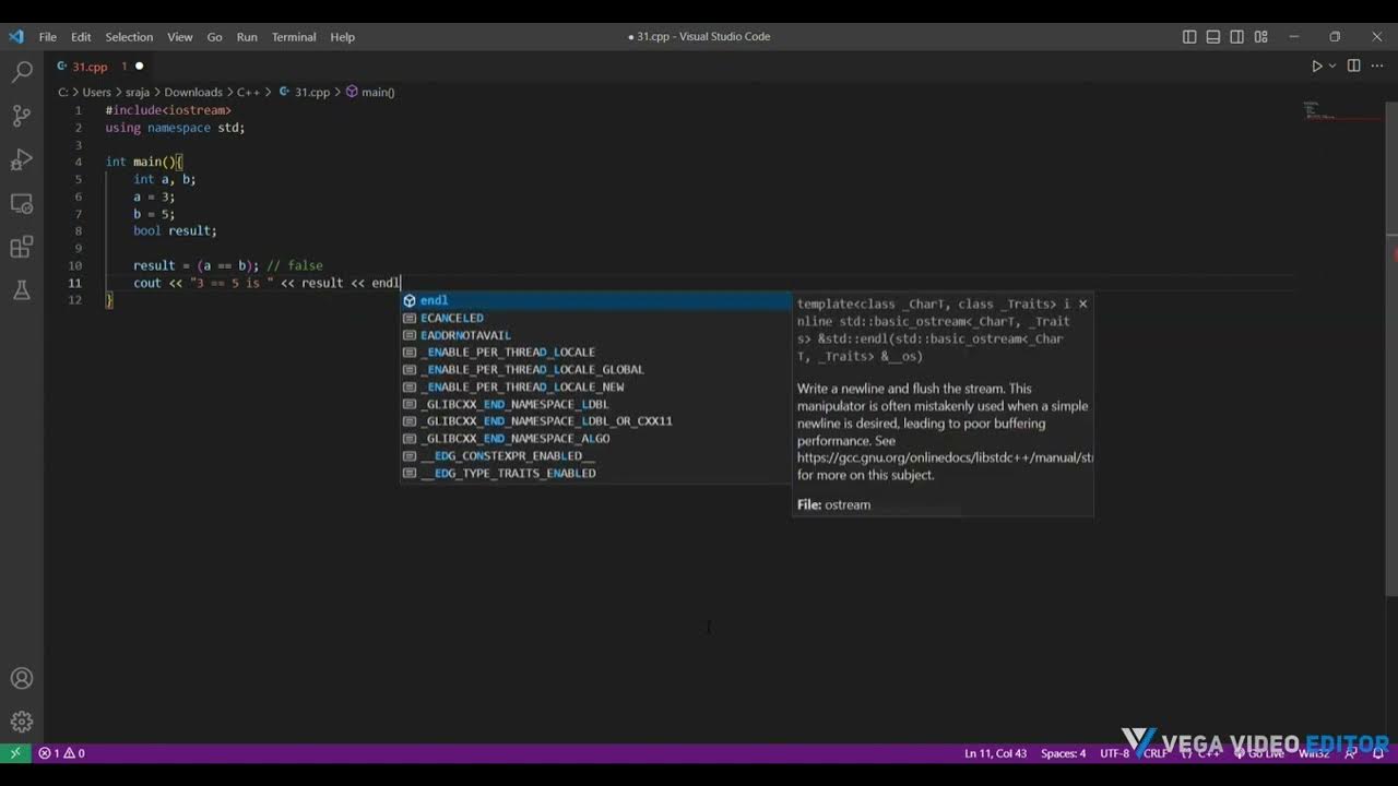 C++ (Programming Language) Project 31: 'Relational Operators' Created by Trishanth Kumar - YouTube