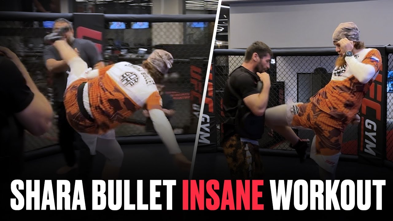 Shara Bullet Almost Knocks Out His Coach During Workout | UFC Saudi ...
