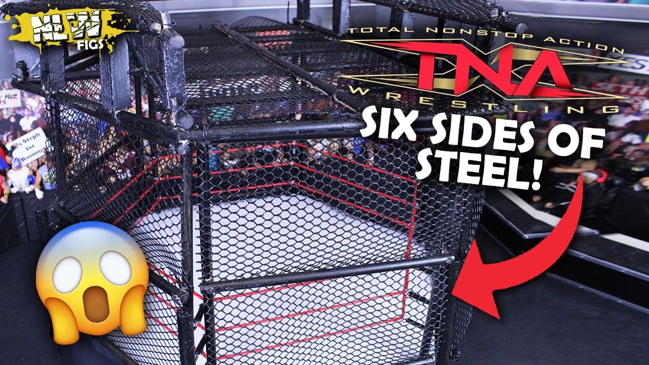 TNA 6 SIDES OF STEEL ACTION FIGURE RING! NLW - YouTube