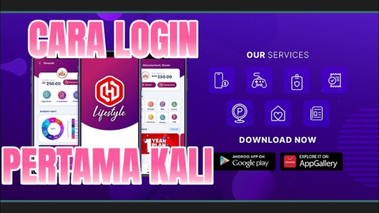 CARA LOGIN PERTAMA KALI DI APLIKASI HALOGO LIFESTYLE - YouTube