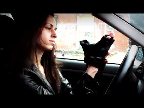 hitwoman with leather & BMW 65222