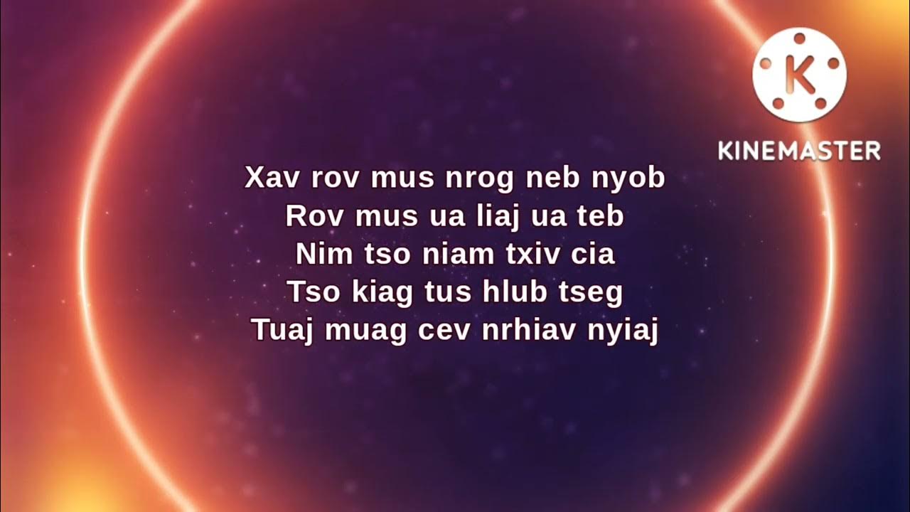 Niam Ntiav - KajSiab Xyooj | Cover (lyrics) - YouTube