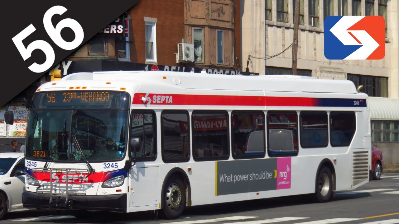 SEPTA Ride: 2019 New Flyer XDE40 on Route 56 to Bakers Center - YouTube