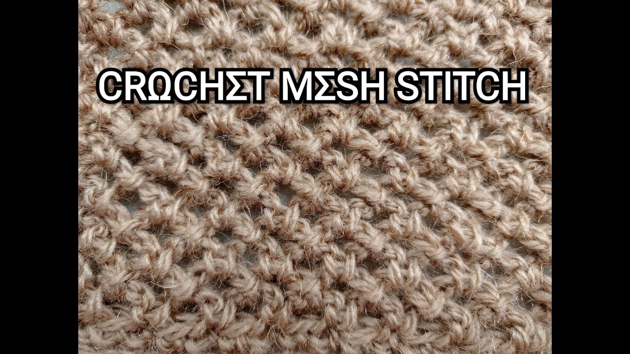 How to crochet mesh stitch~ crochet mesh tutorial - YouTube