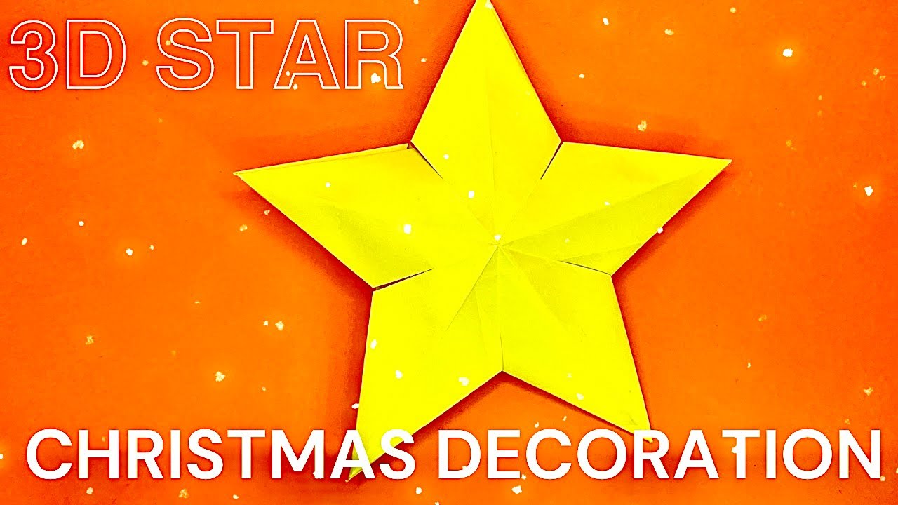 You must make this 3D star for your tree before Christmas:3D star - YouTube