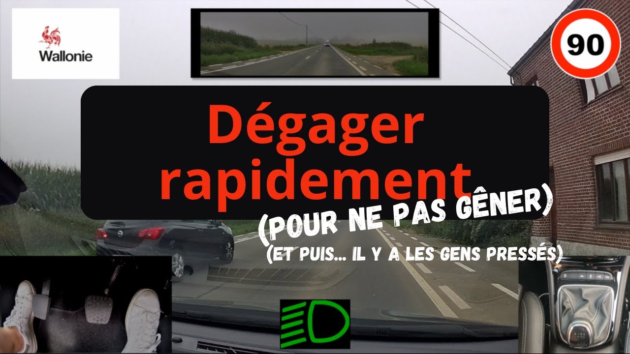 Dégager rapidement, pour ne pas gêner 🇧🇪 - YouTube