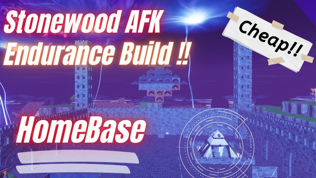 Fortnite STW Stonewood endurance build AFK - Homebase - CHEAP BUILD ...