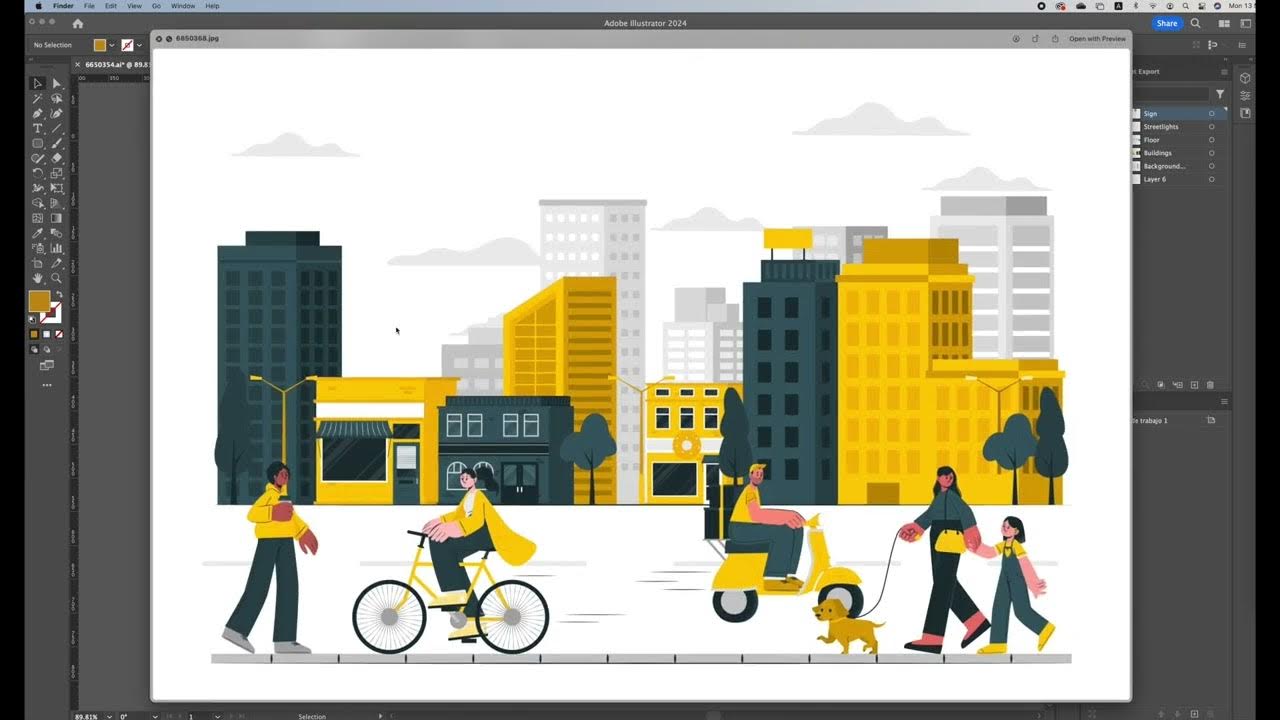 How to prepare illustrations for animation in Adobe Illustrator - YouTube