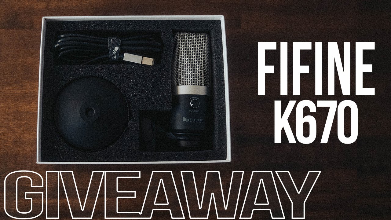FIFINE USB Microphone K670 Review - SUBSCRIBER GIVEAWAY! - YouTube