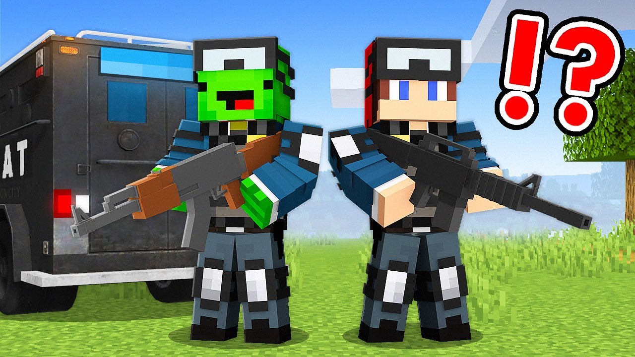 How JJ and Mikey Became FBI in Minecraft? - YouTube