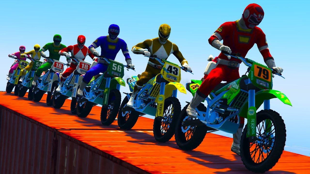 GTA 5: TEAM POWER RANGER VS TEAM POWER RANGER TURBO NO DESAFIO DE ...