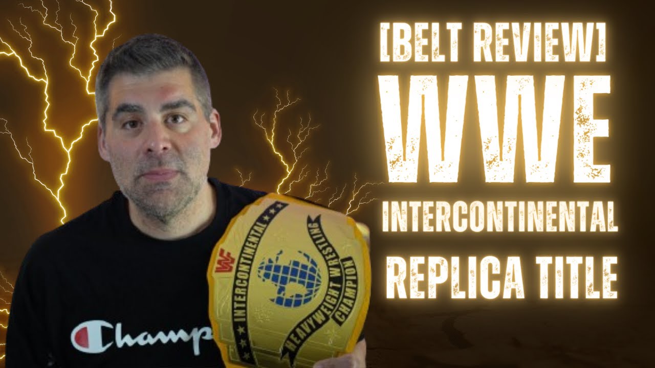 WWE Intercontinental Championship Replica Belt Review - Yellow Leather ...