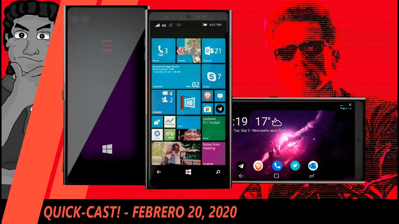 Smartphones con WINDOWS 10 ¿Regresan en 2020? - QuickCast! - YouTube