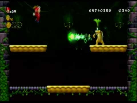 New Supeer Mario Bros. Wii Iggy Koopa Battle (Tower)