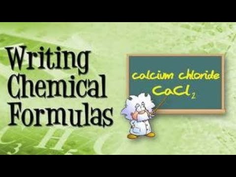 How to write a Chemical Formula - YouTube