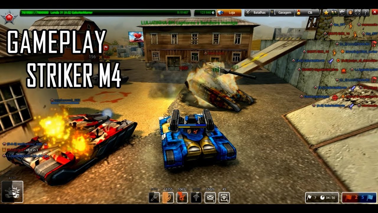 Tanki Online - Gameplay Striker M4 - YouTube