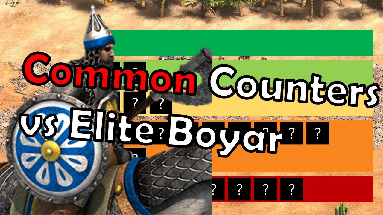 ELITE BOYAR | Best COMMON Counters | Tierlist | Age of Empires 2 - YouTube