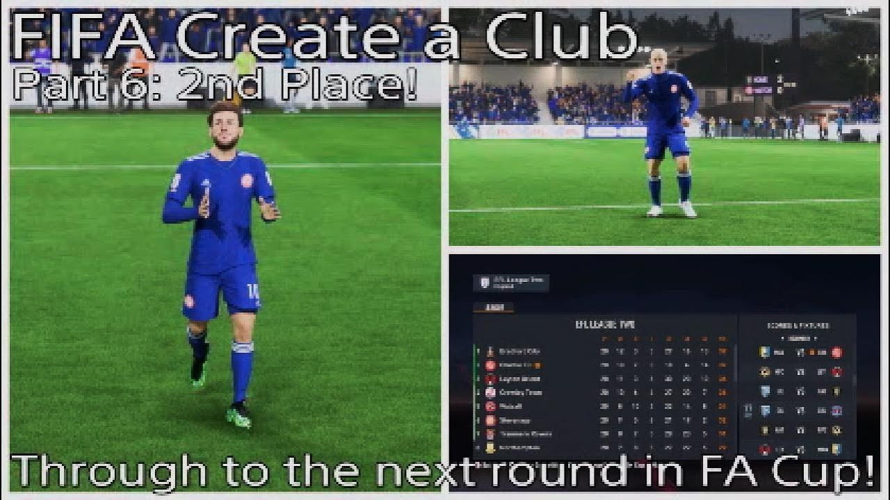 FIFA Create a Club: 2ND IN THE LEAGUE! - YouTube
